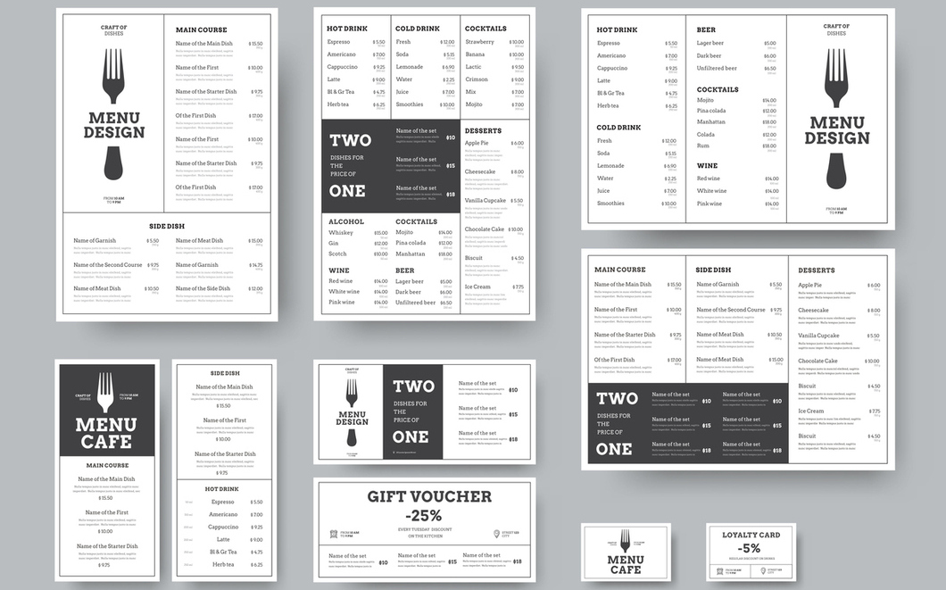 Paper Takeout Menu Printing – Restaurant Printing Service | Replica